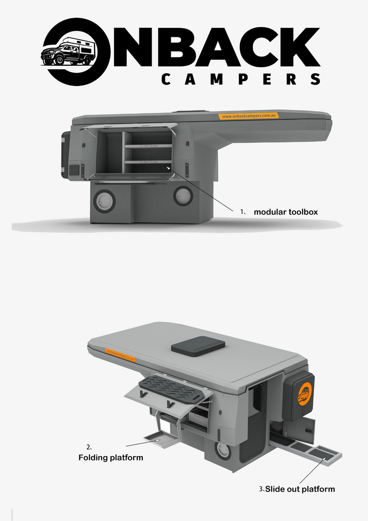 Build Your Tray Back Camper | T1 & T2 Series | OnBack Campers Australia ...