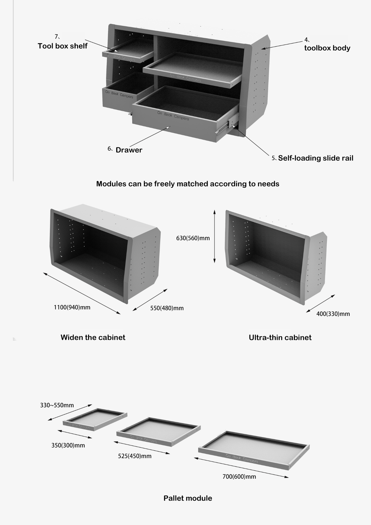 Build Your Tray Back Camper | T1 & T2 Series | OnBack Campers Australia ...