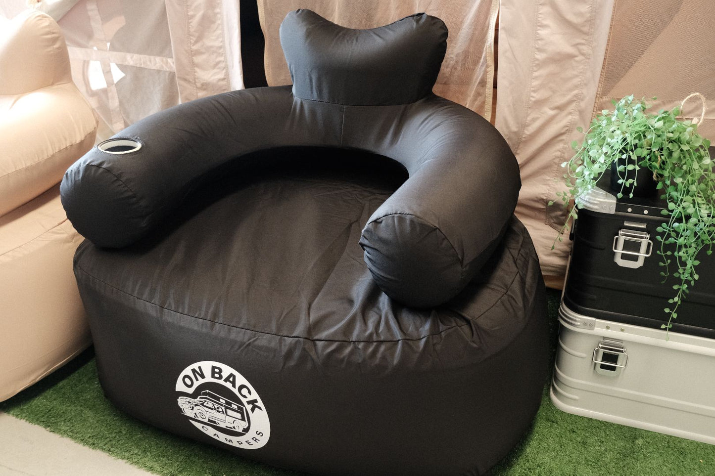 OBC Inflatable Single Sofa (Black) – On Back Campers