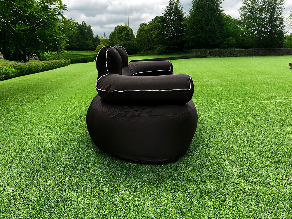 OBC Inflatable Double Sofa with LED light stripes (Black) – On Back Campers